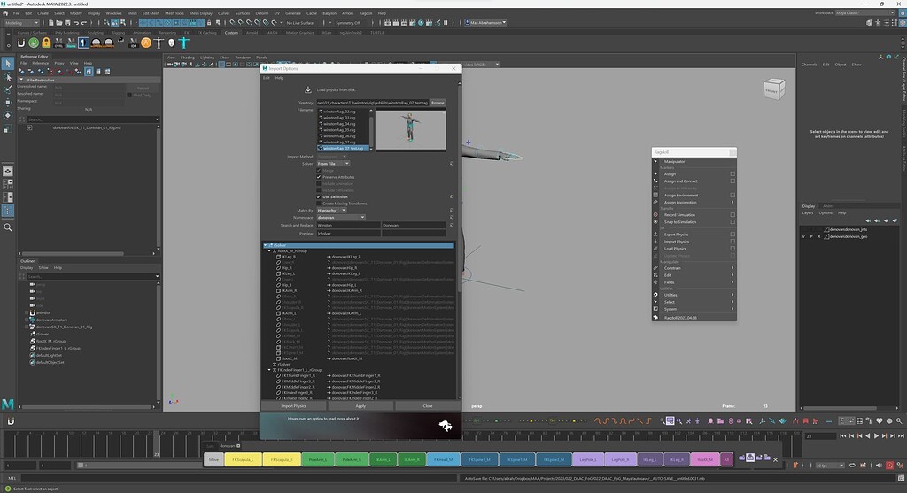 Import/export Physics between different characters - Help - Ragdoll Forums