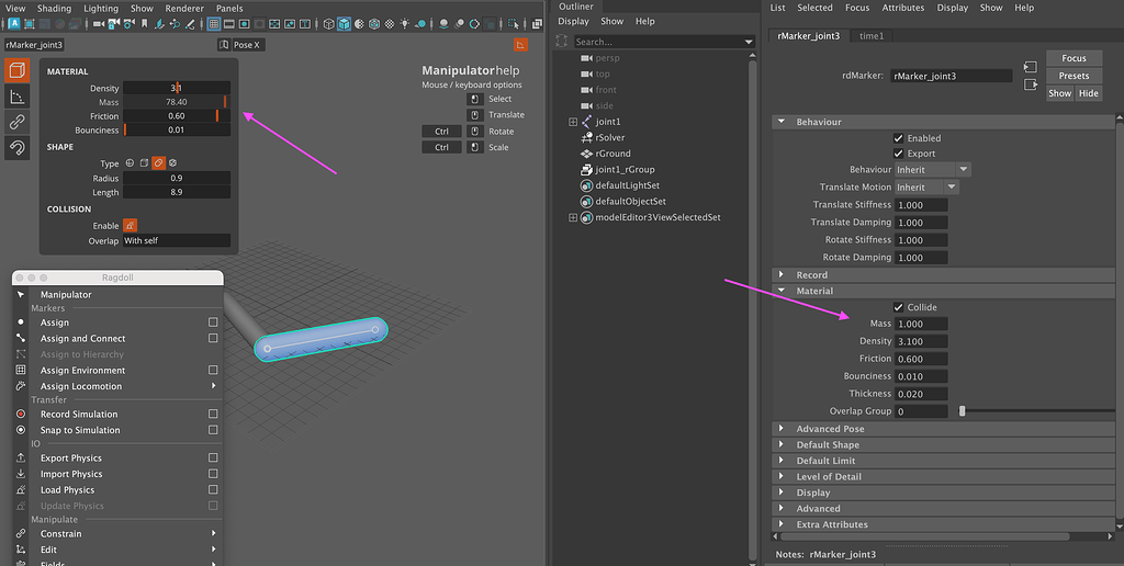 Mass questions, Locomotion documentation - Help - Ragdoll Forums