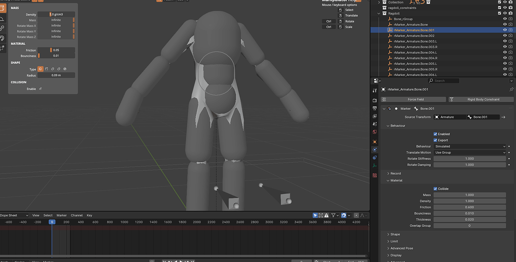 Ragdoll Not simulating in Blender - Help - Ragdoll Forums